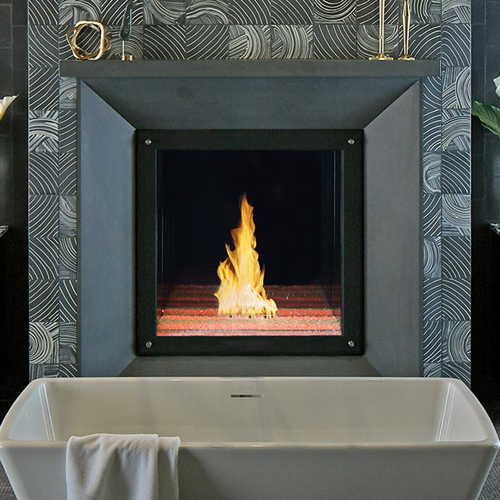 DaVinci Custom Fireplaces™ Square Gas Fireplace